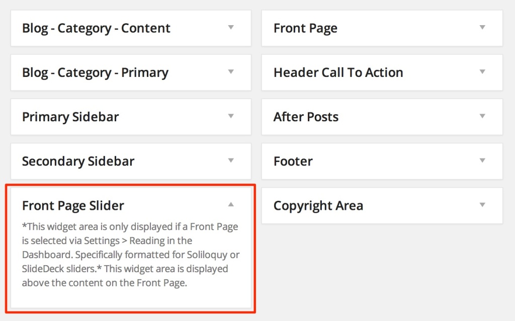 Add a slider to the home page of a WordPress website