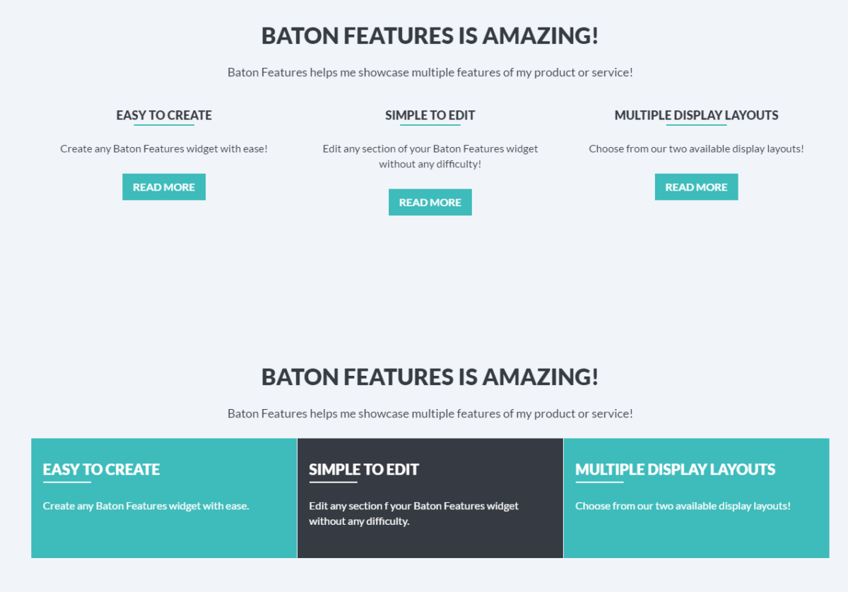 Features Default Color Scheme - Slocum Themes
